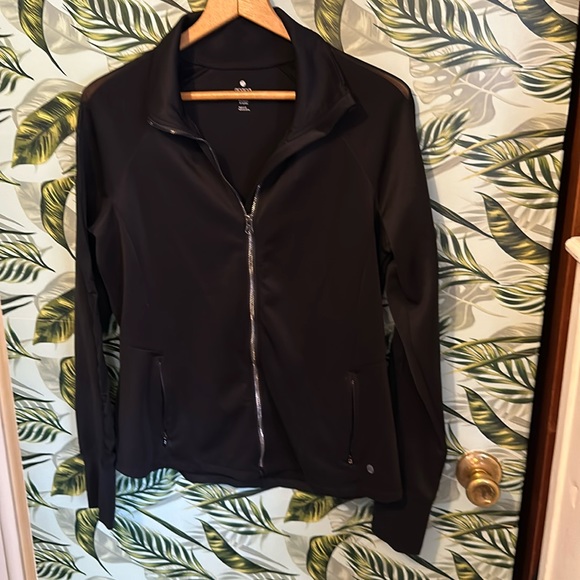 Apana | Jackets & Coats | Ii34 Black Track Jacket Sheer Shoulders Apana ...